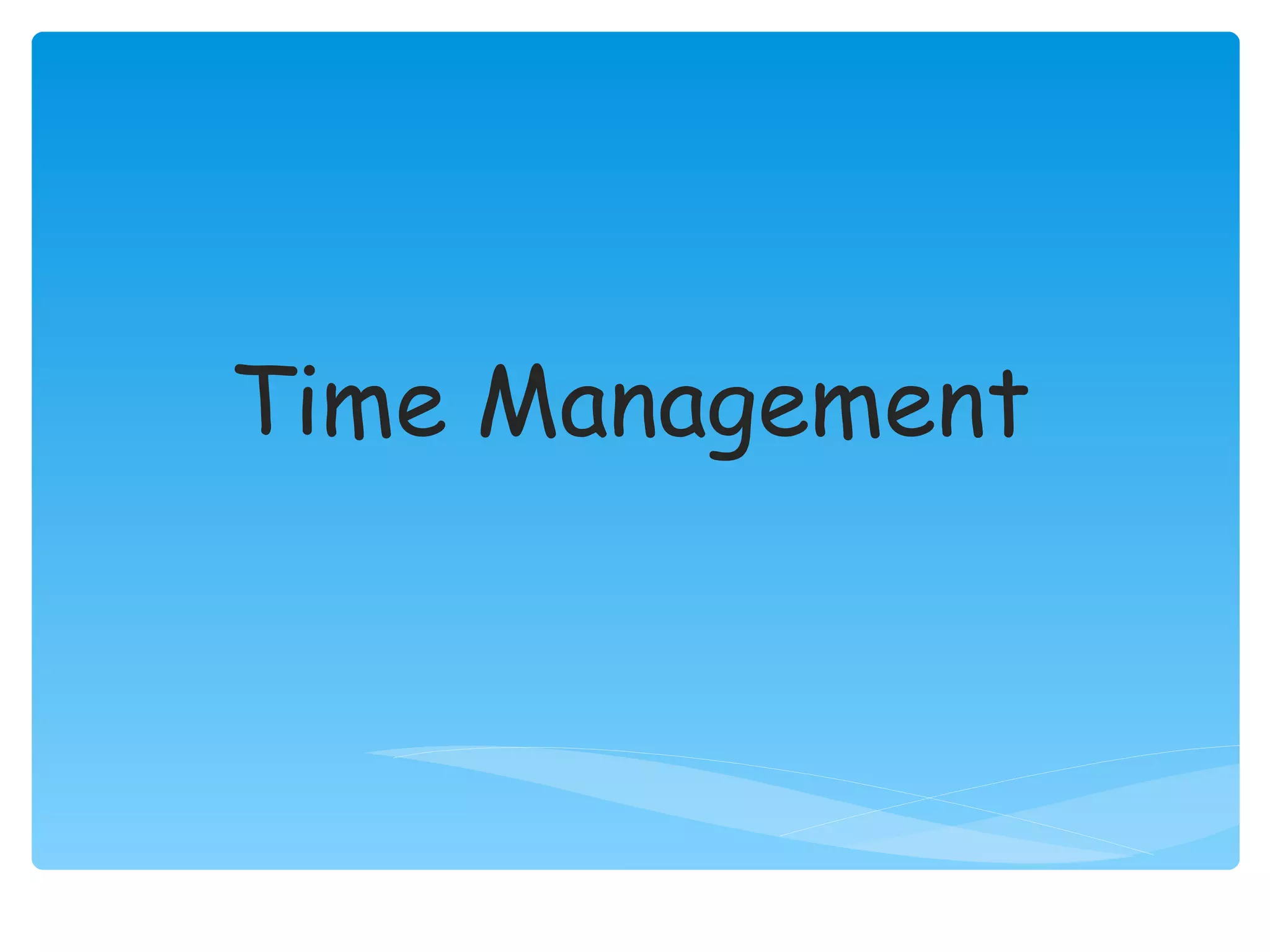 Time management | PPT