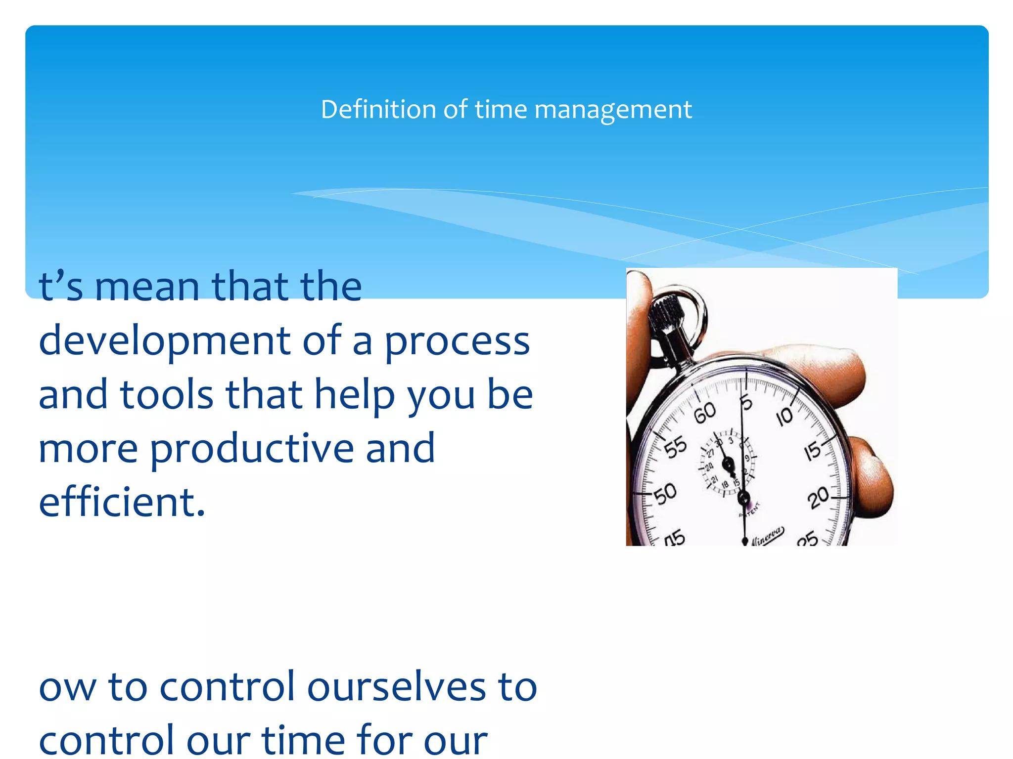 Time management | PPT