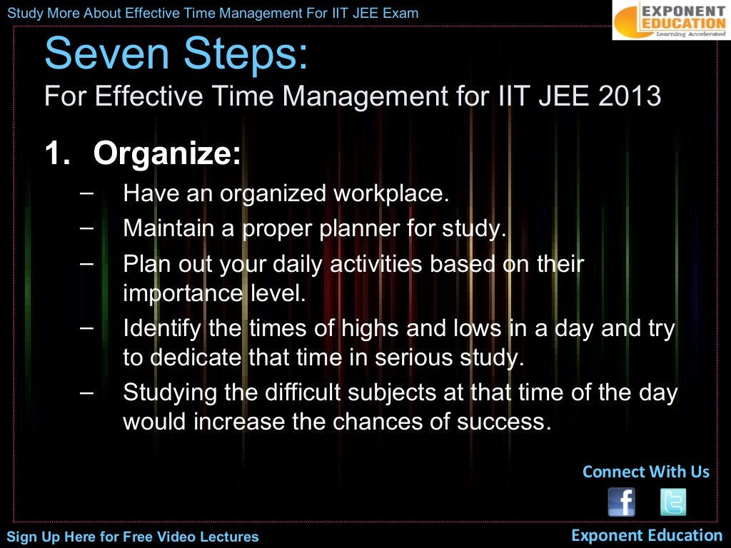 Time Management For IIT JEE 2013 Preparation Tips To Prepare For IIT time-management-for-iit-jee-2013-preparation-tips-to-prepare-for-iit