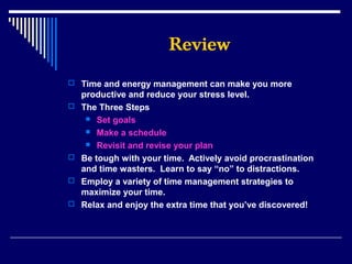 Time Management For College Students | PPT
