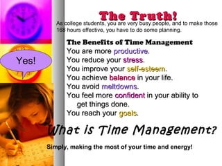 Time Management For College Students | PPT