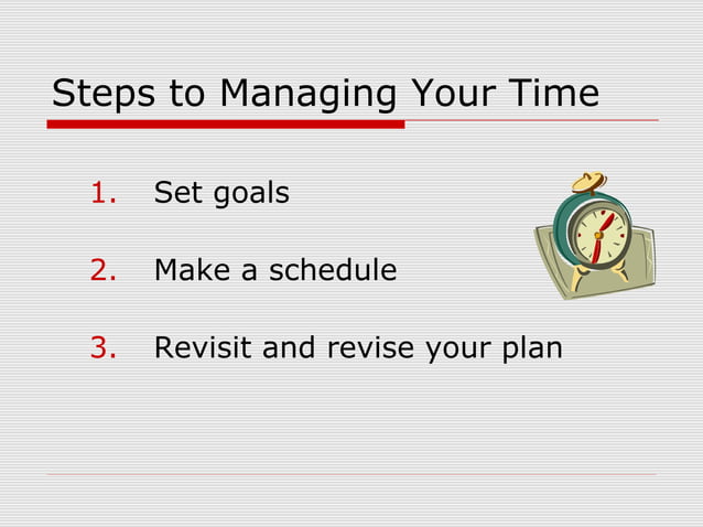 Time Management For College Students | PPT