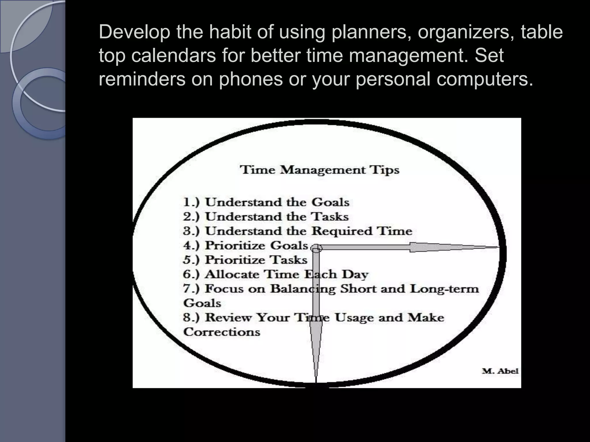 Top Five Time Management Tips | PPTX | Careers