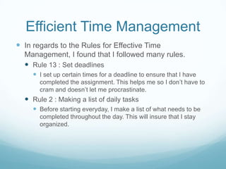 Time management | PPT