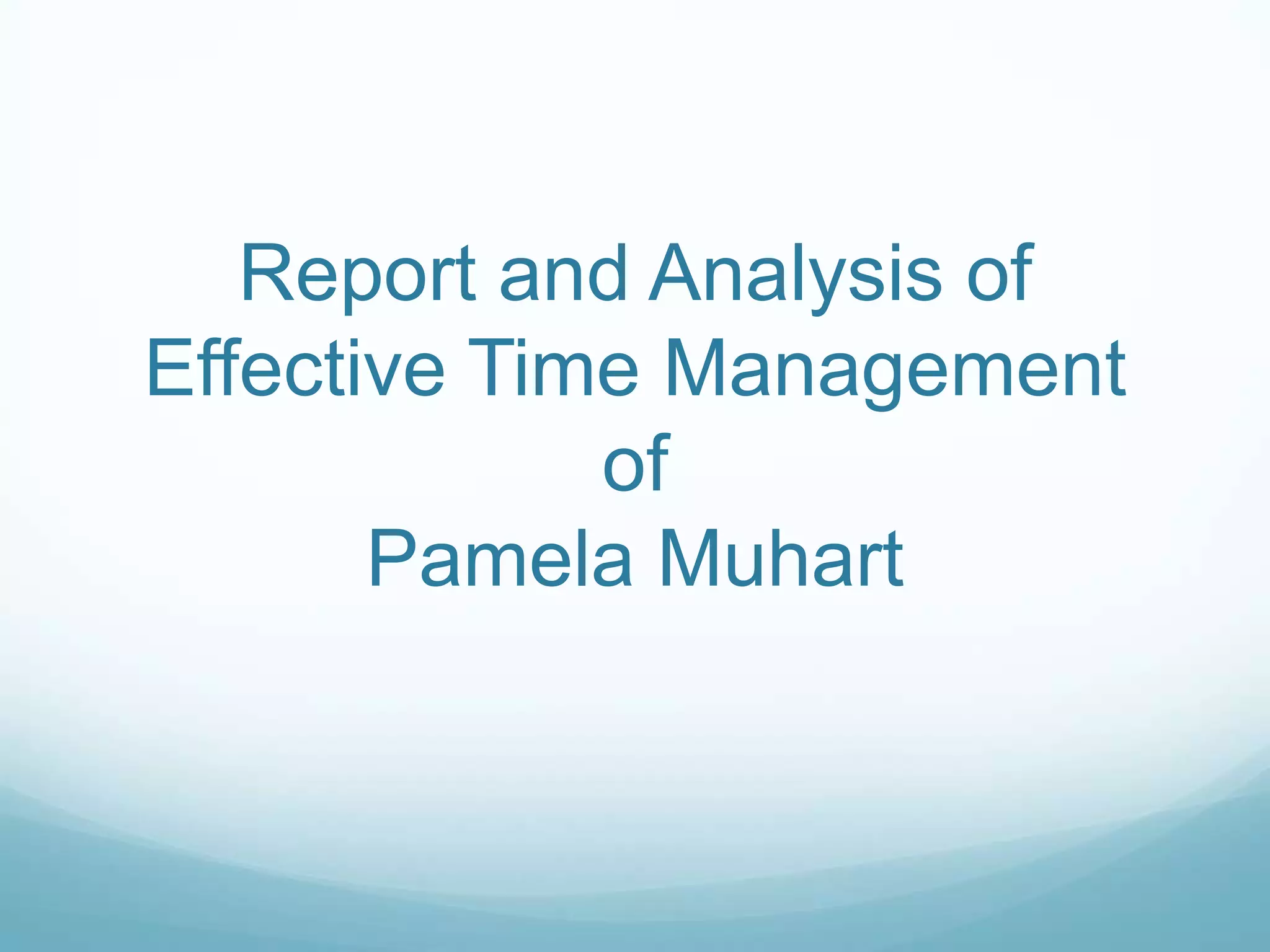 Time Management Assignment | PPTX