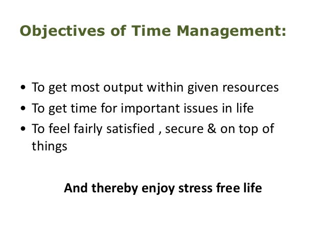 Time management
