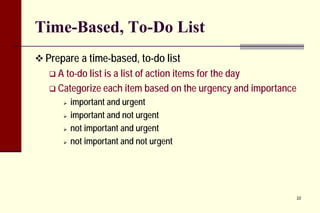 Time Management | PDF
