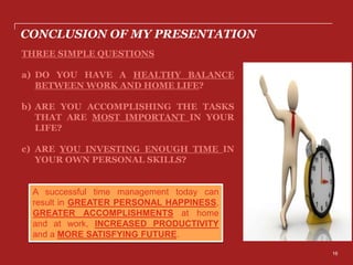 Time management | PPTX | Wellness | Healthy Living