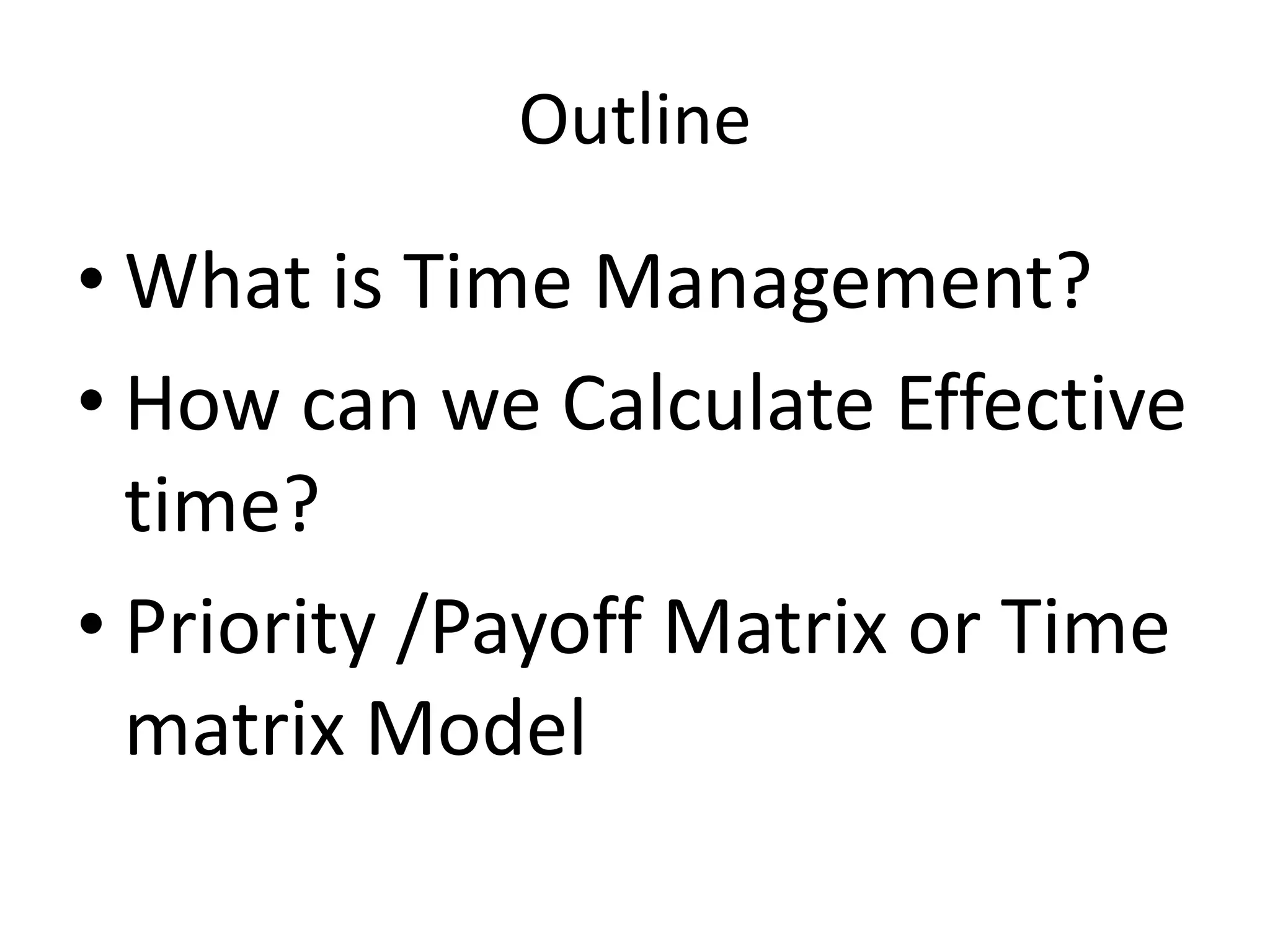 Time management | PPTX