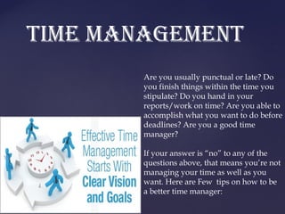 Time management | PPT
