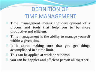 Time management | PPT
