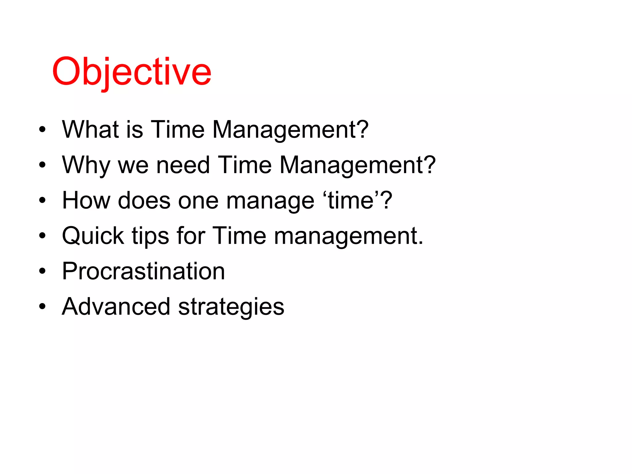 Time management | PPTX