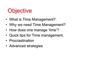 Time management | PPTX