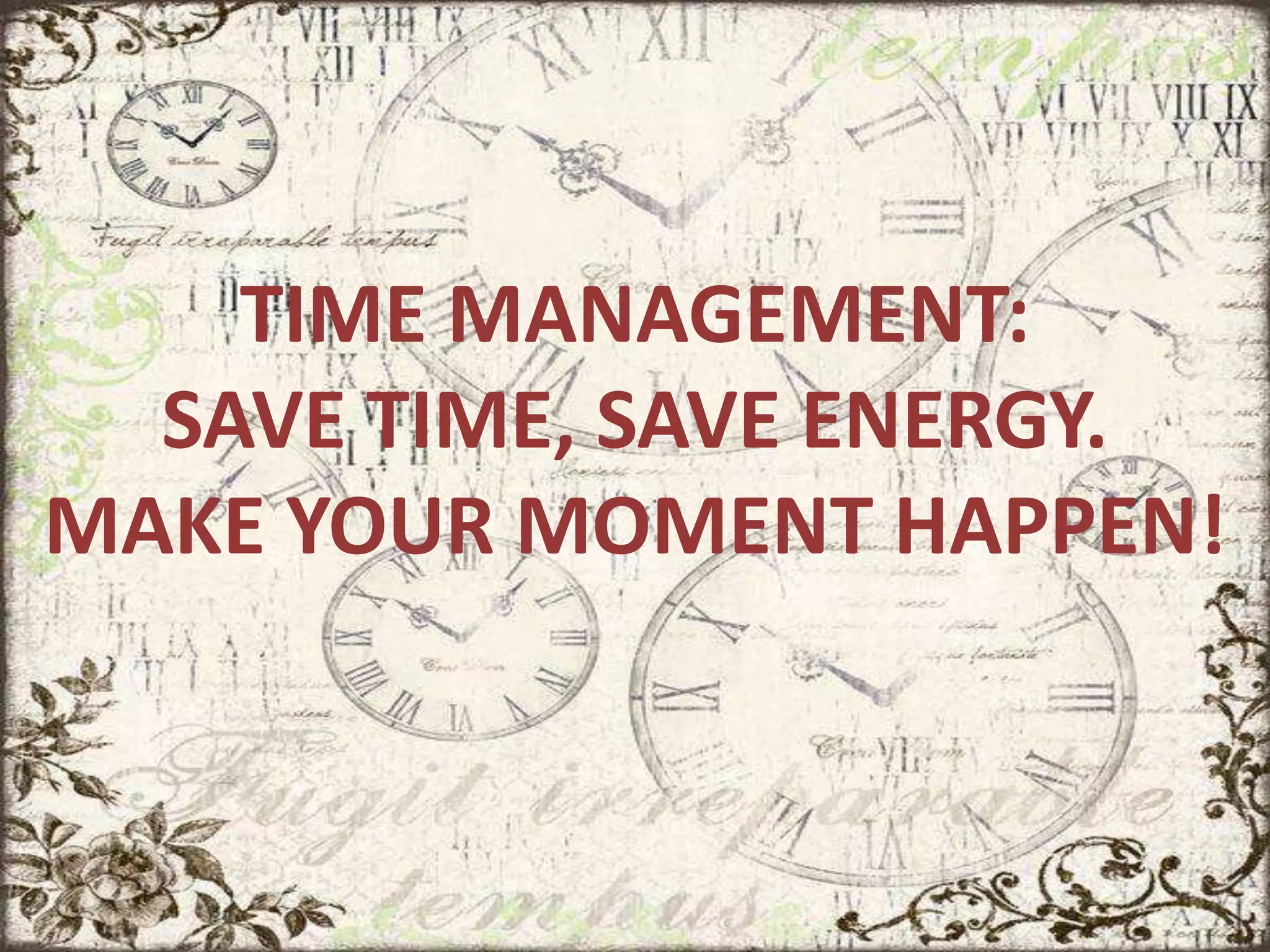 Time Management Module | PPTX