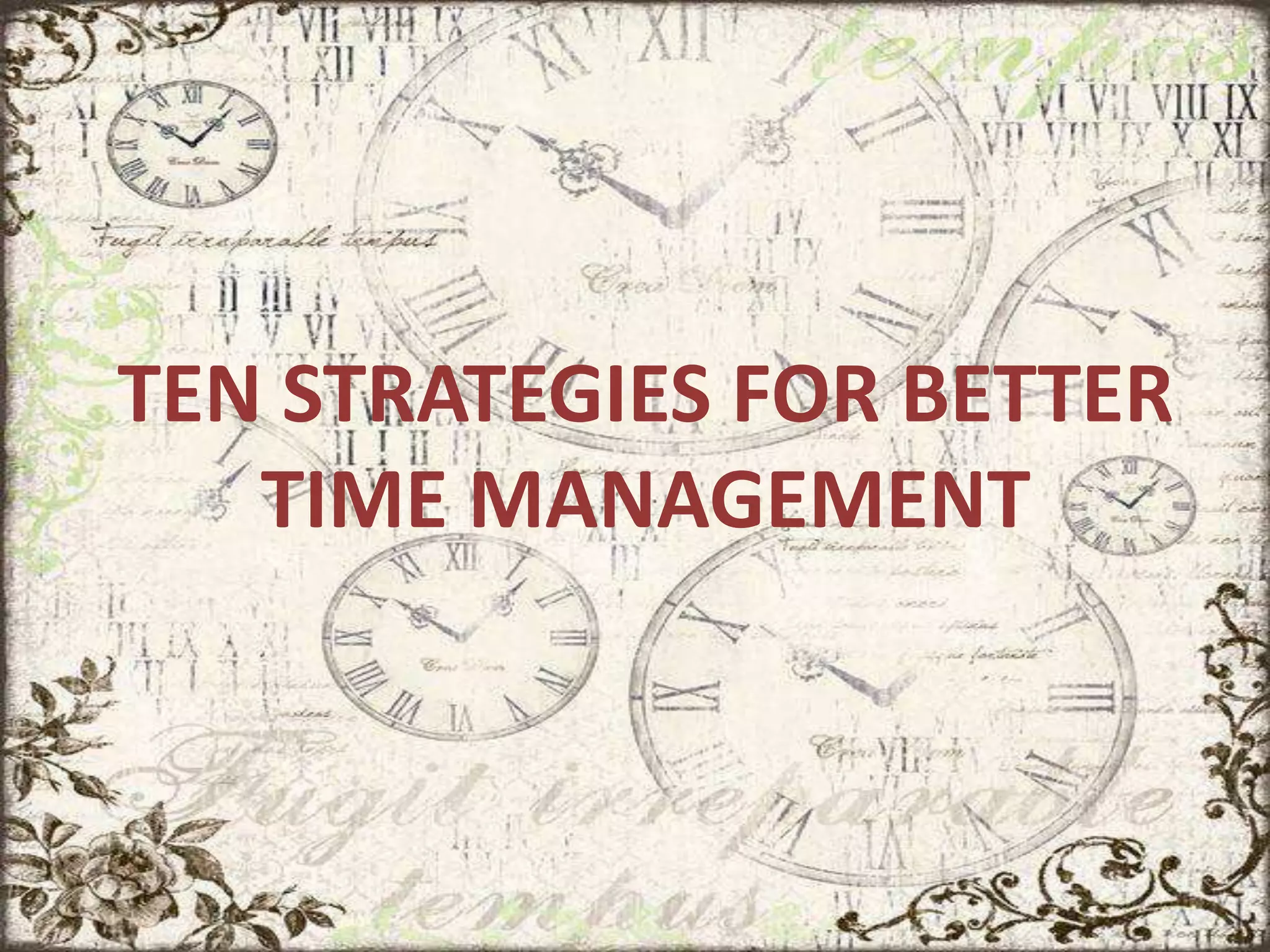 Time Management Module | PPTX