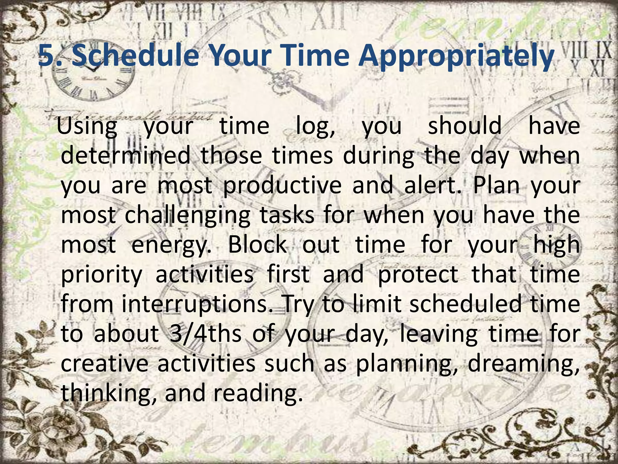 Time Management Module | PPTX