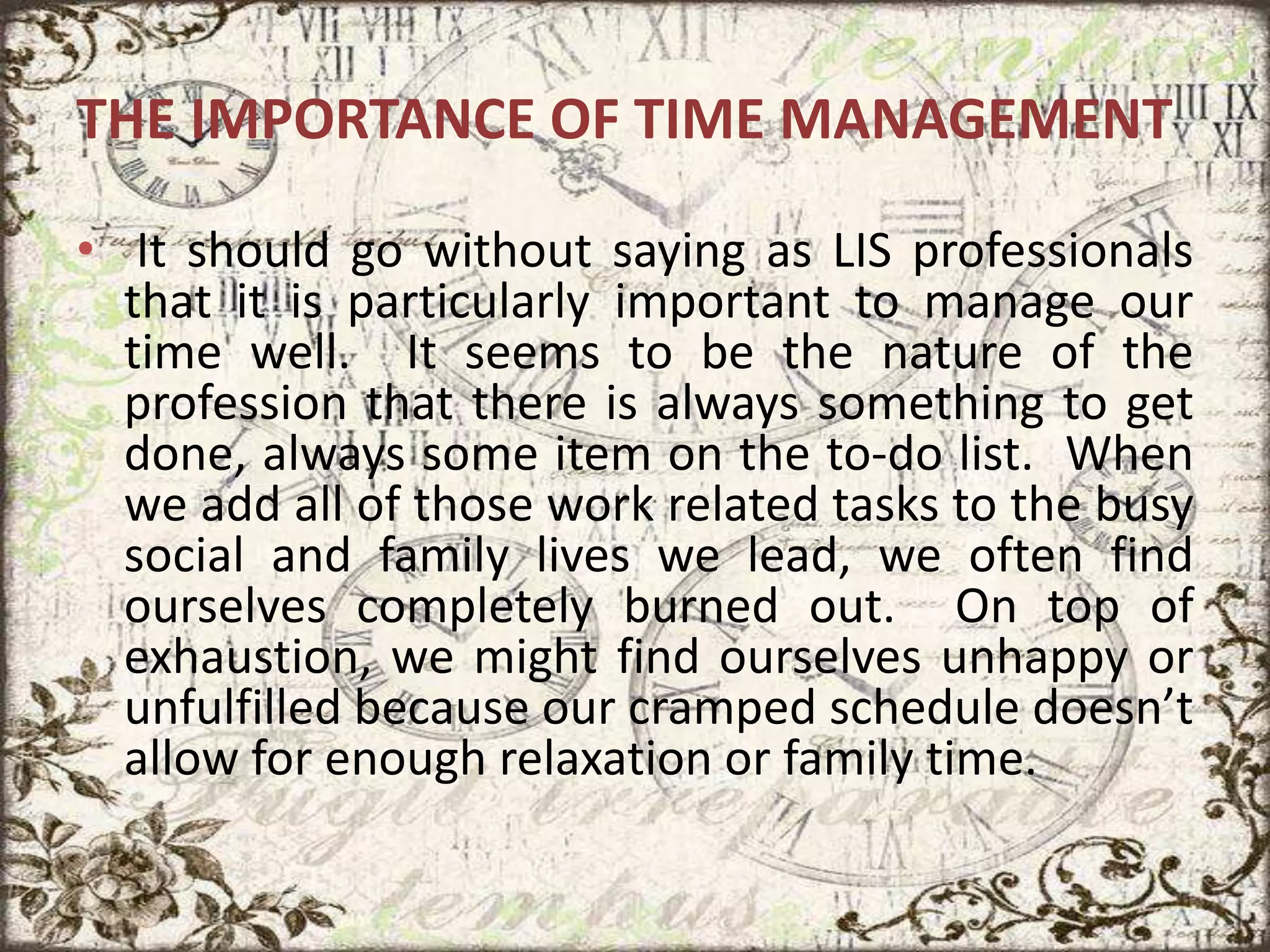 Time Management Module | PPTX