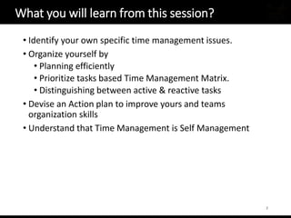 Time Management | PPTX