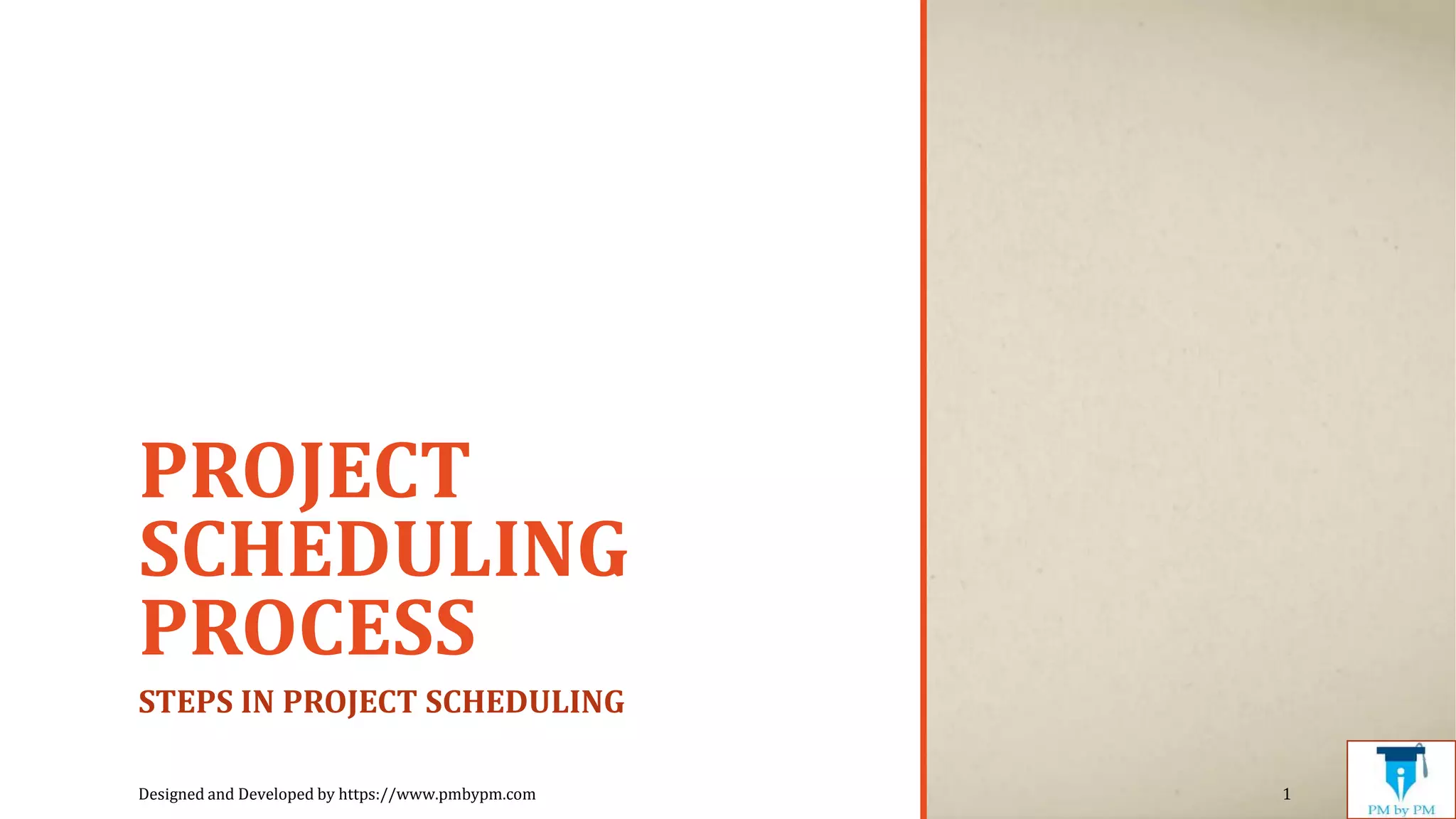 5 Steps Of Project Scheduling Process For Absolute Beginners | PPT