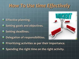 Time management | PPTX | Resume Writing and Advice | Job Search