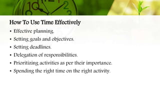 Time management | PPTX