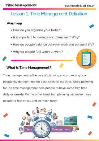 What is time management? | PDF