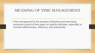 Time management | PPTX