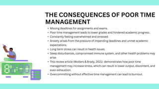 Time Management, Mahra almehairi, 202310410 | PPT