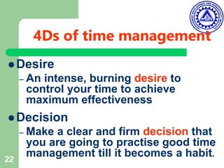 TIME MANAGEMENT AND ITS POSITIVE EFFECTS.ppt