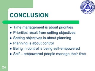 TIME MANAGEMENT AND ITS POSITIVE EFFECTS.ppt
