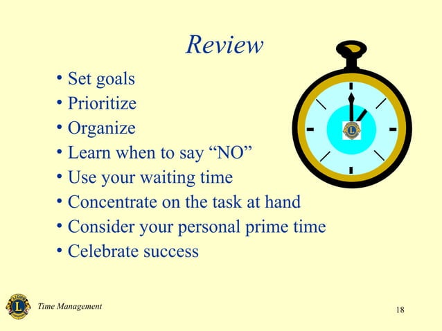 Time Management Notes for Children for their Knowledge | PPT