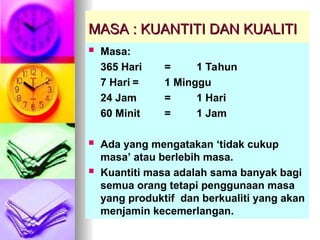 TIME MANAGEMENT pengurusan masa pelajar.ppt