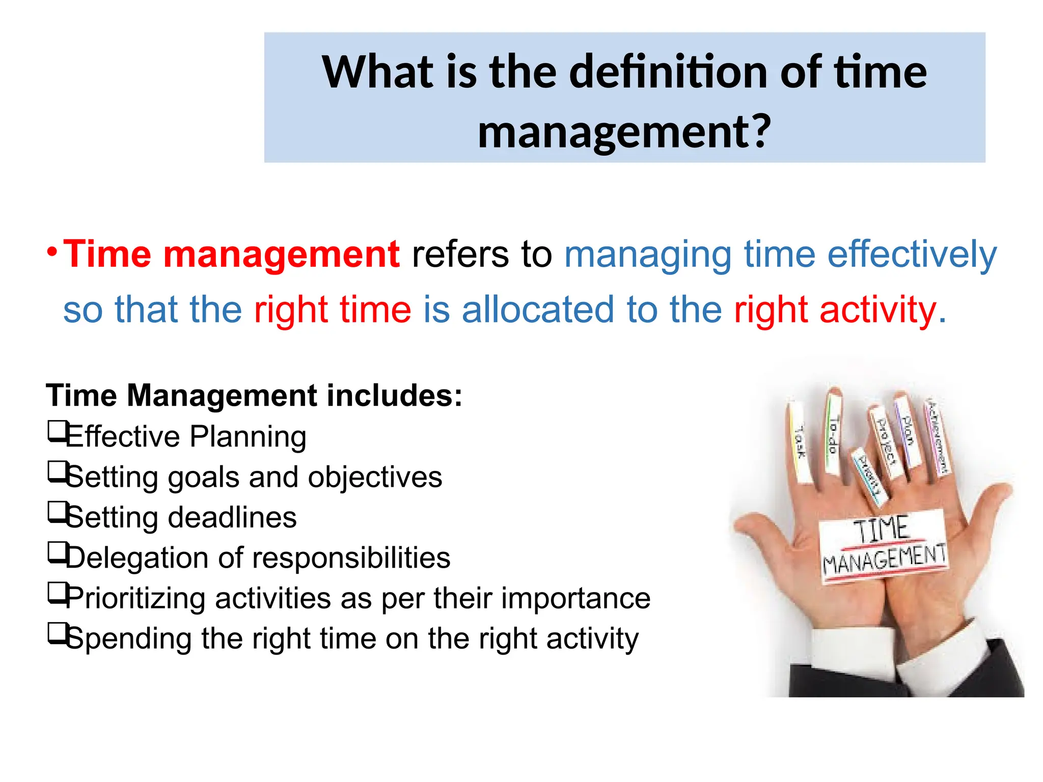 Time management skills and professionalism | PPT