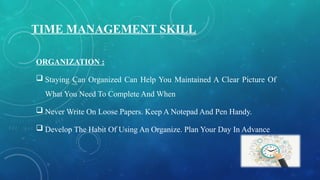 Time management Punctuality Planning and Performing | PPTX