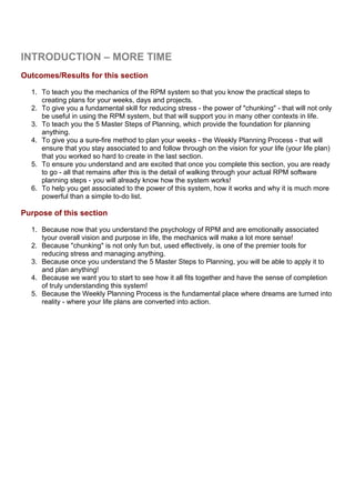 Time Management - Anthony Robbins - Rapid Planning Method | PDF