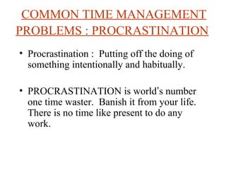 Time management - bettervway of living | PPT