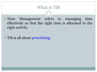 Time Management | PPTX