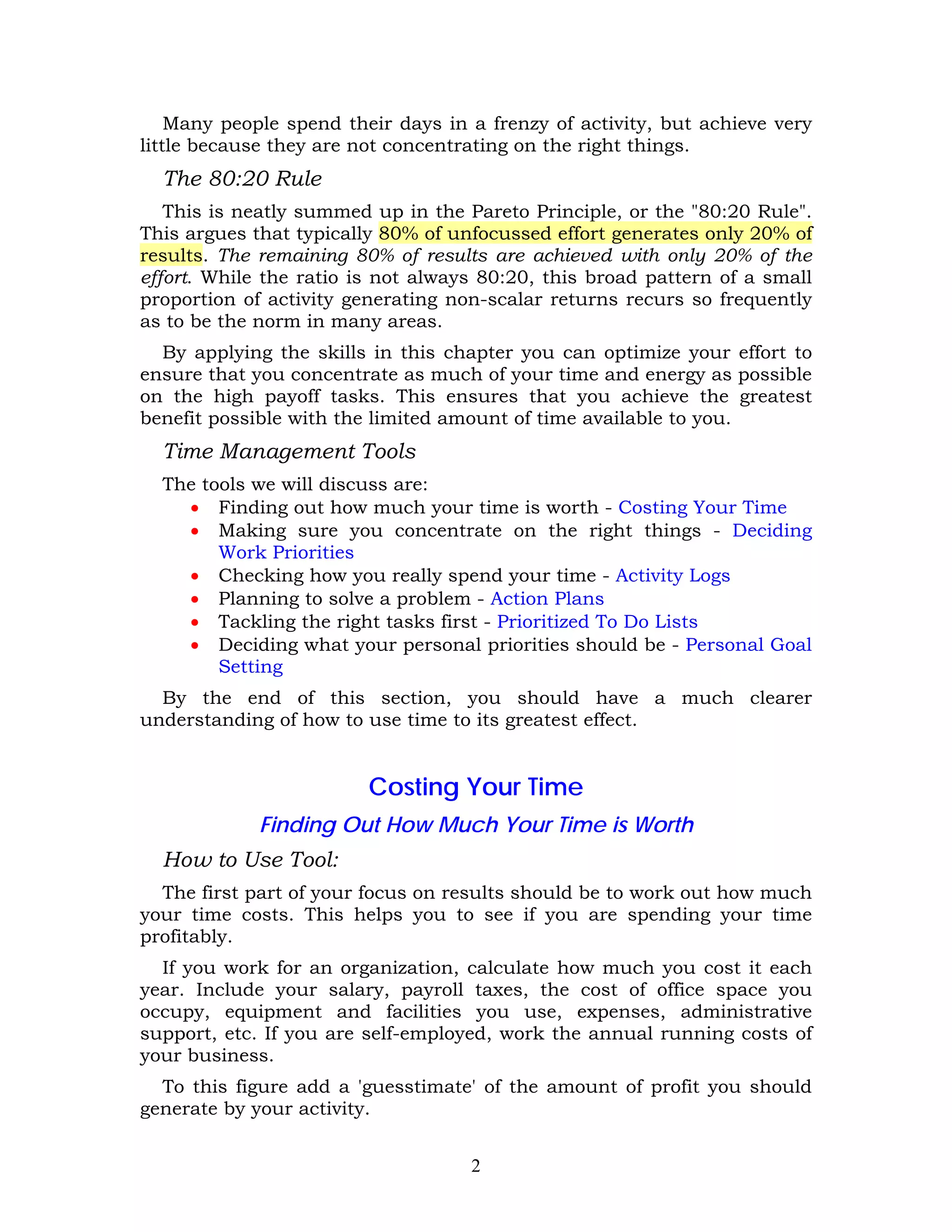 Time Management - Mind Tools' Essential Skills | PDF