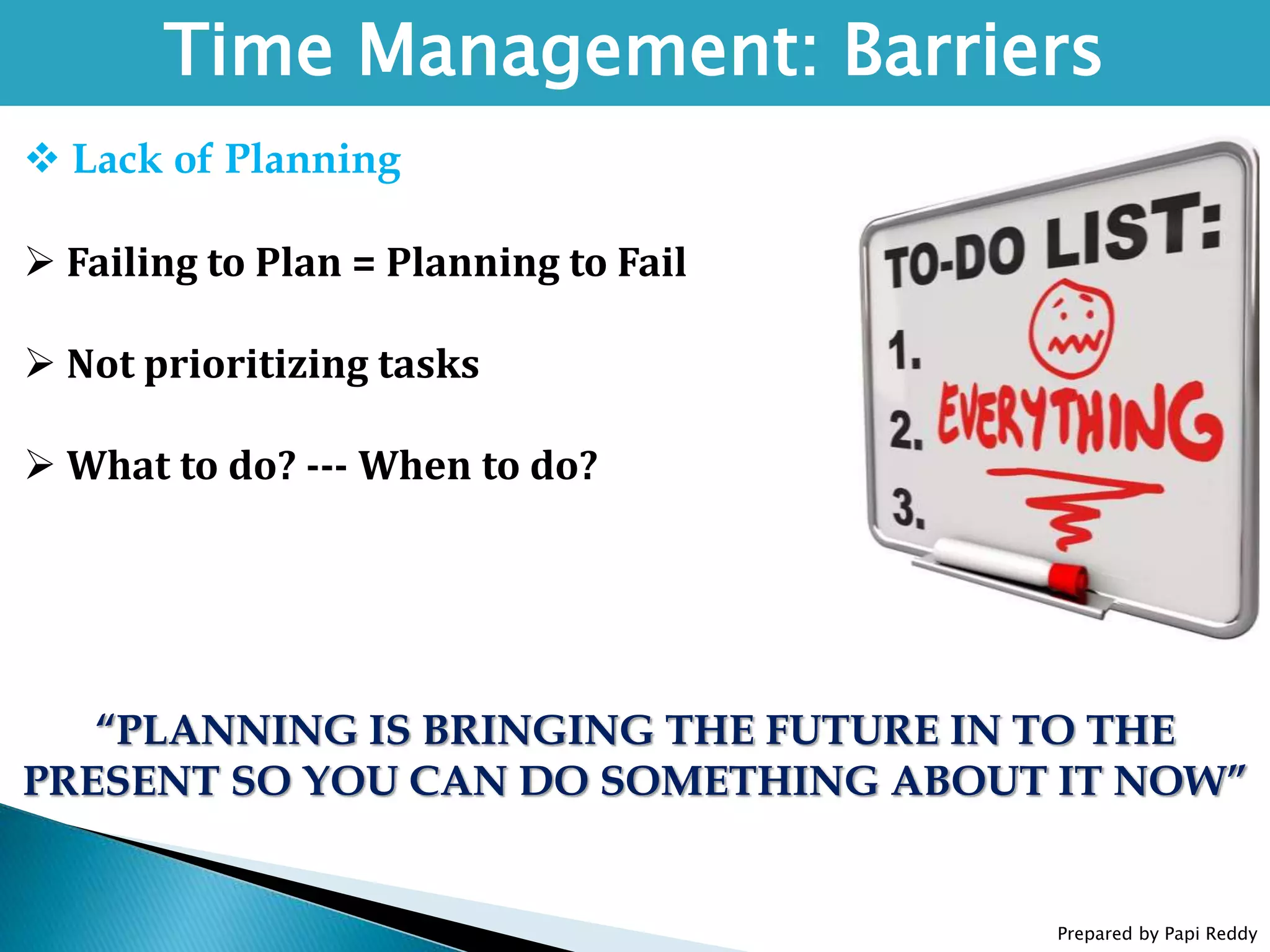Time management Presentation by Papi Reddy | PPTX
