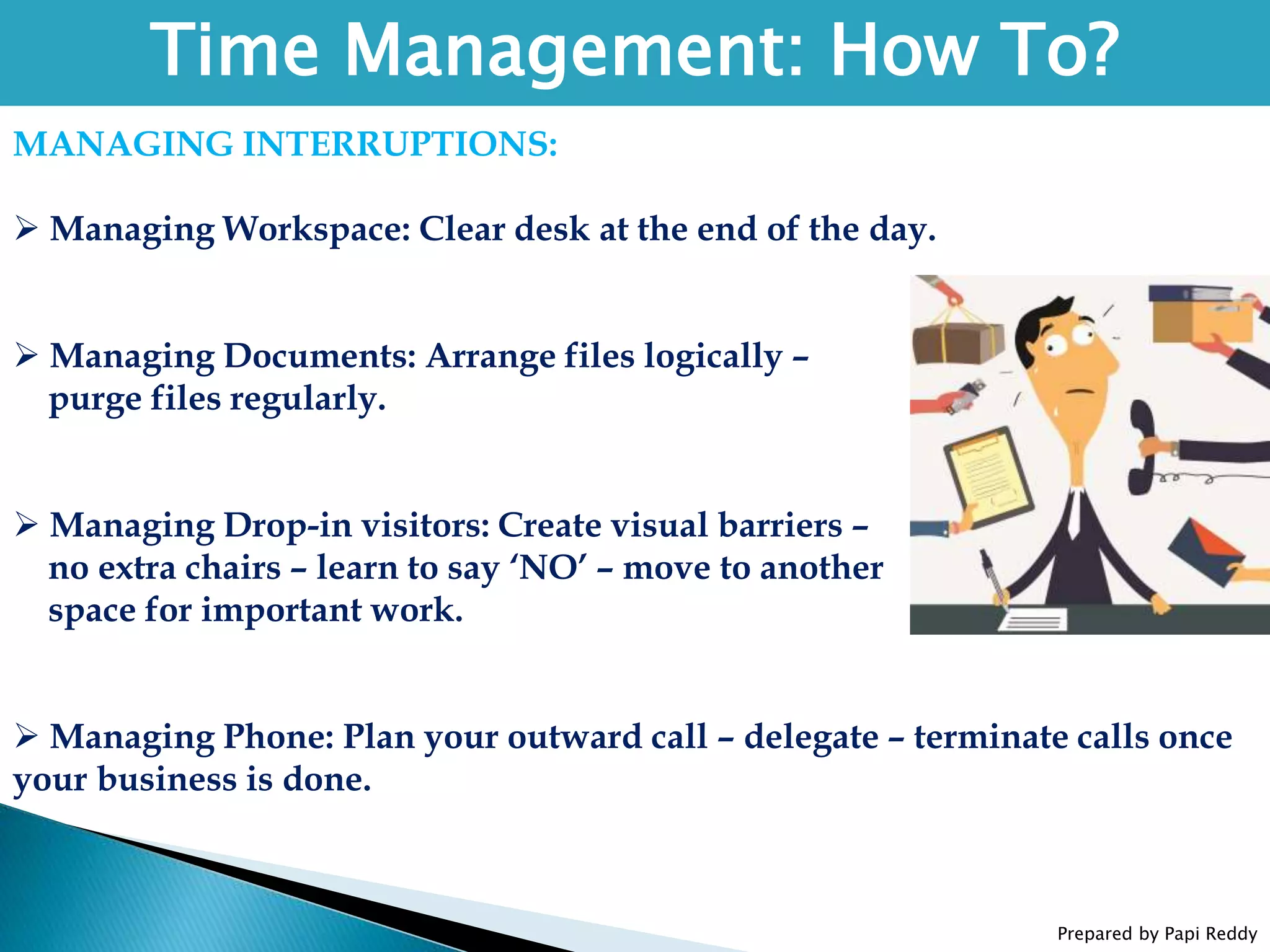 Time management Presentation by Papi Reddy | PPTX