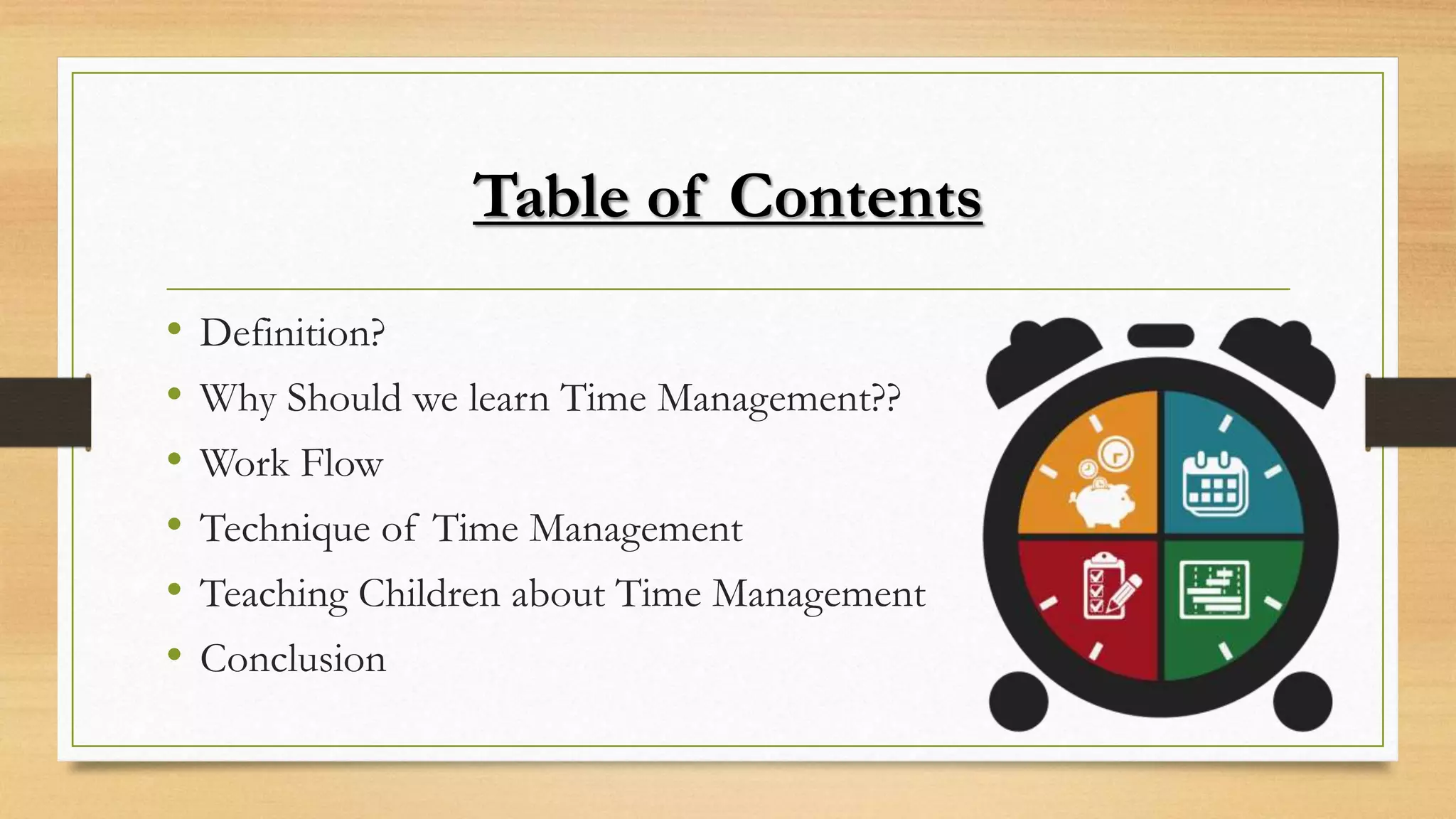 Time Management | PPTX