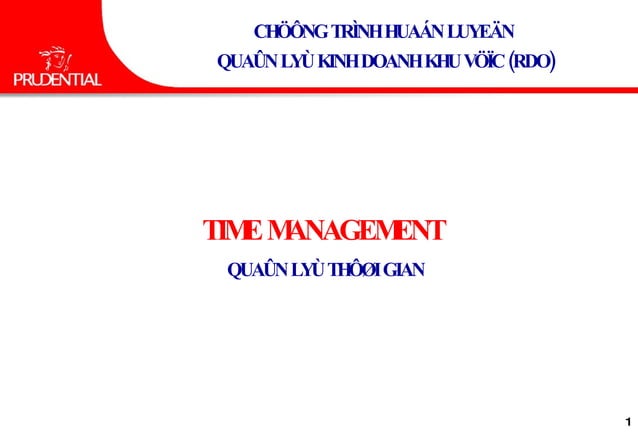 Time Management & Goal setting | PPT