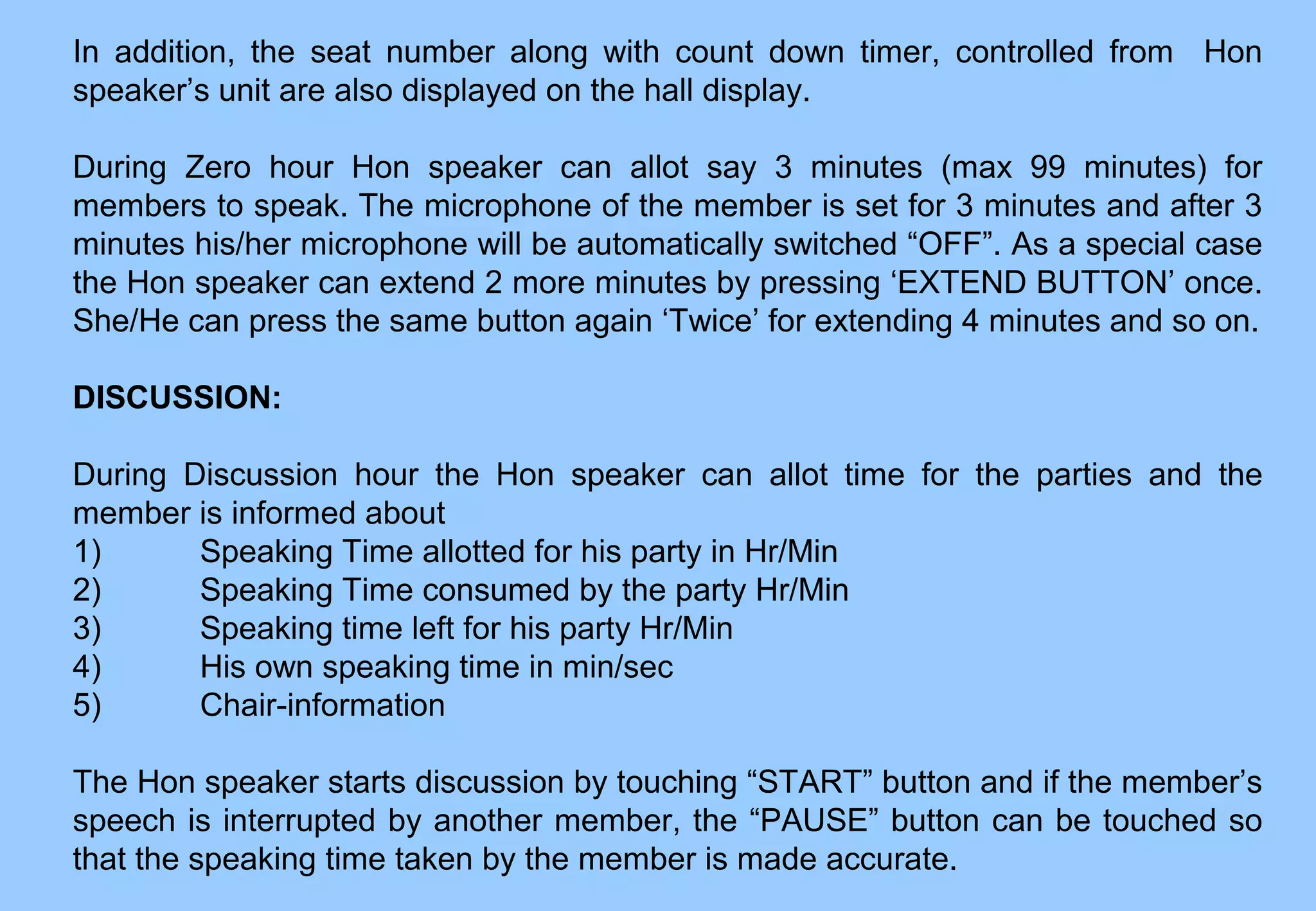 Time management, speaking time clock-tv out | PPT