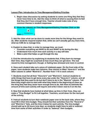 Time management 1 | PDF