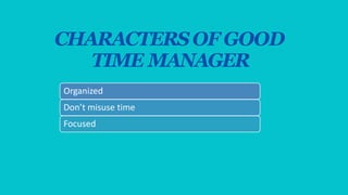 Time management (1) | PPTX