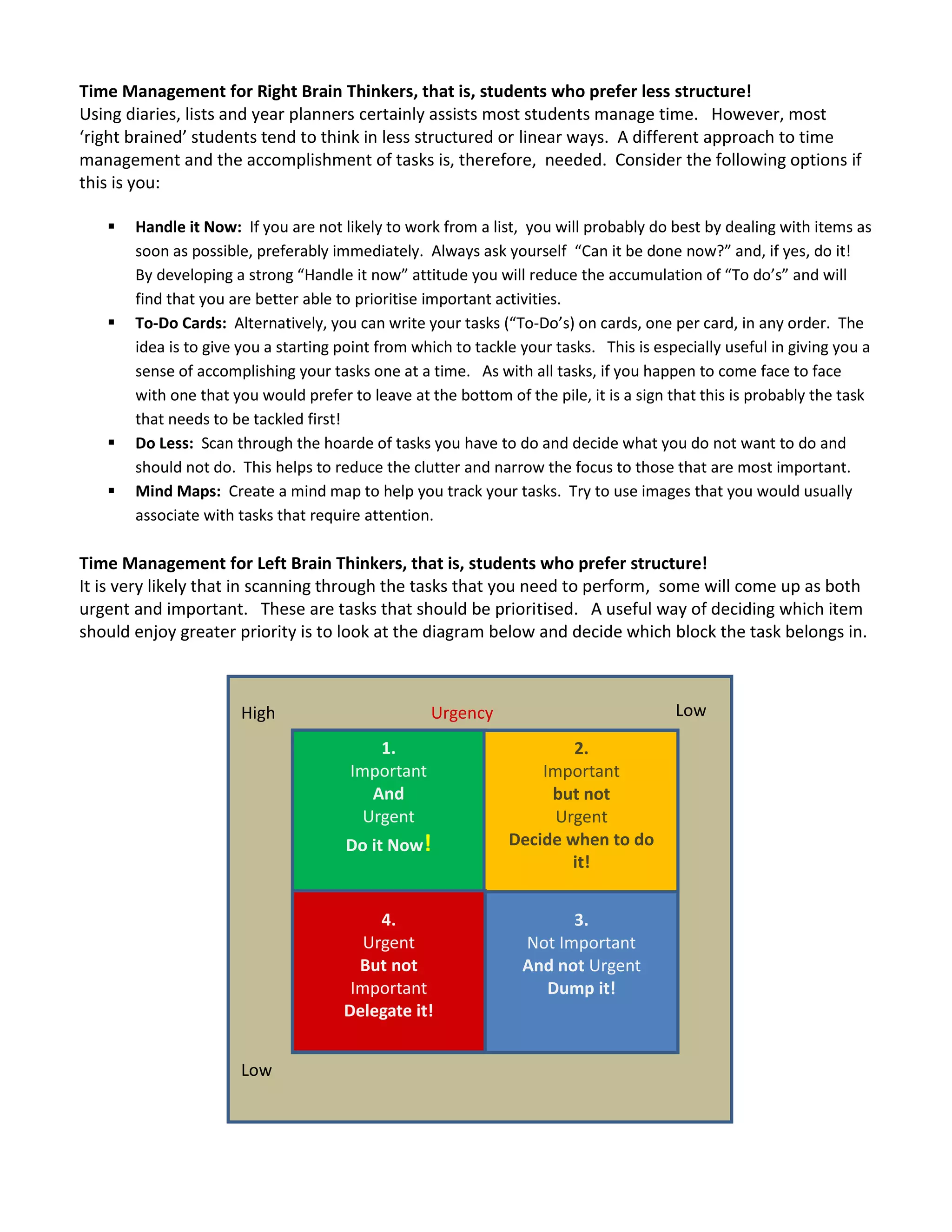 TIME MANAGEMENT | PDF