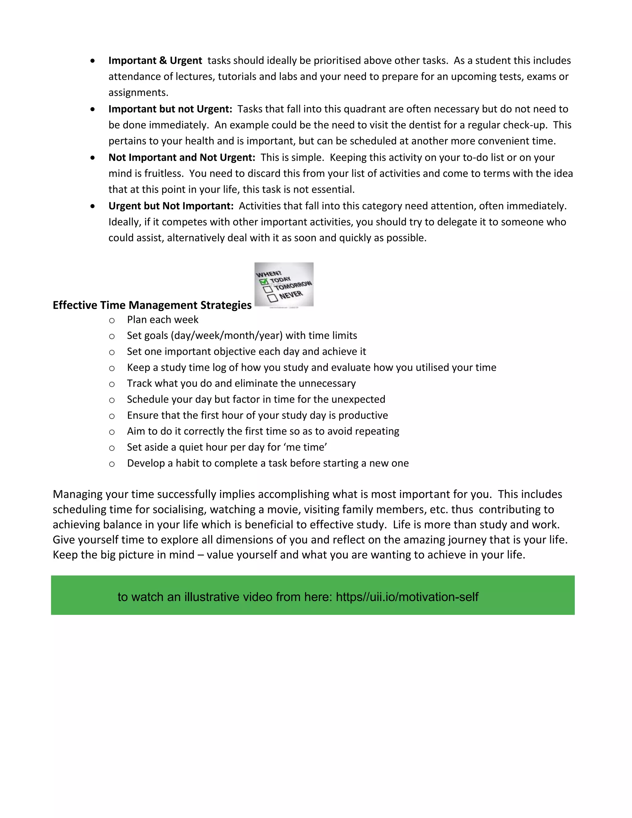 TIME MANAGEMENT | PDF