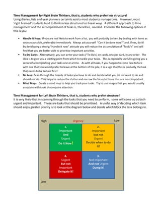 TIME MANAGEMENT | PDF