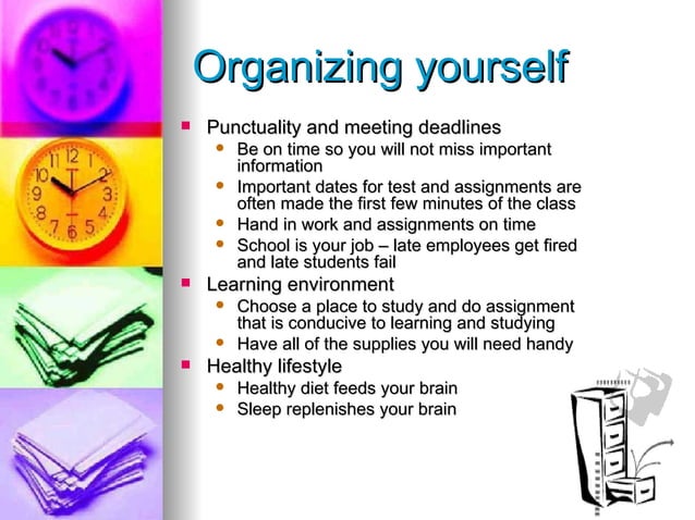 Time Management And Organizational Skills | PPT | Education