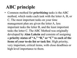 Time Management and Productivity | PPTX